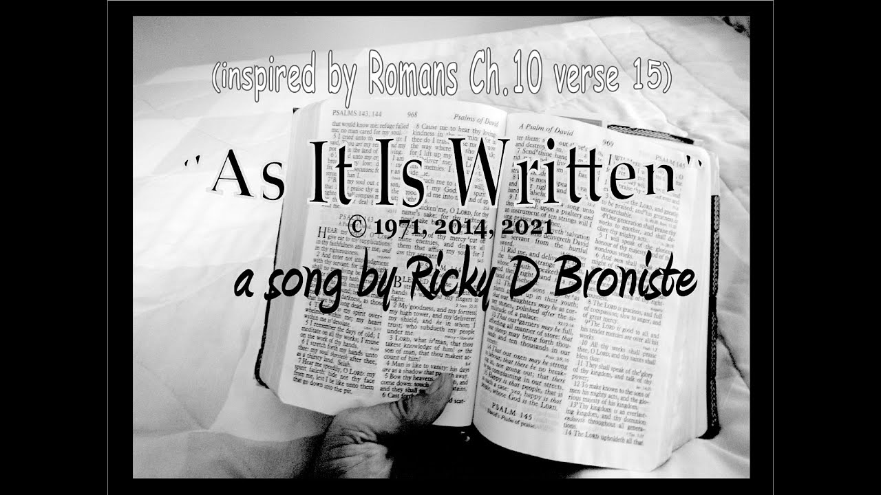 As It Is Written - YouTube