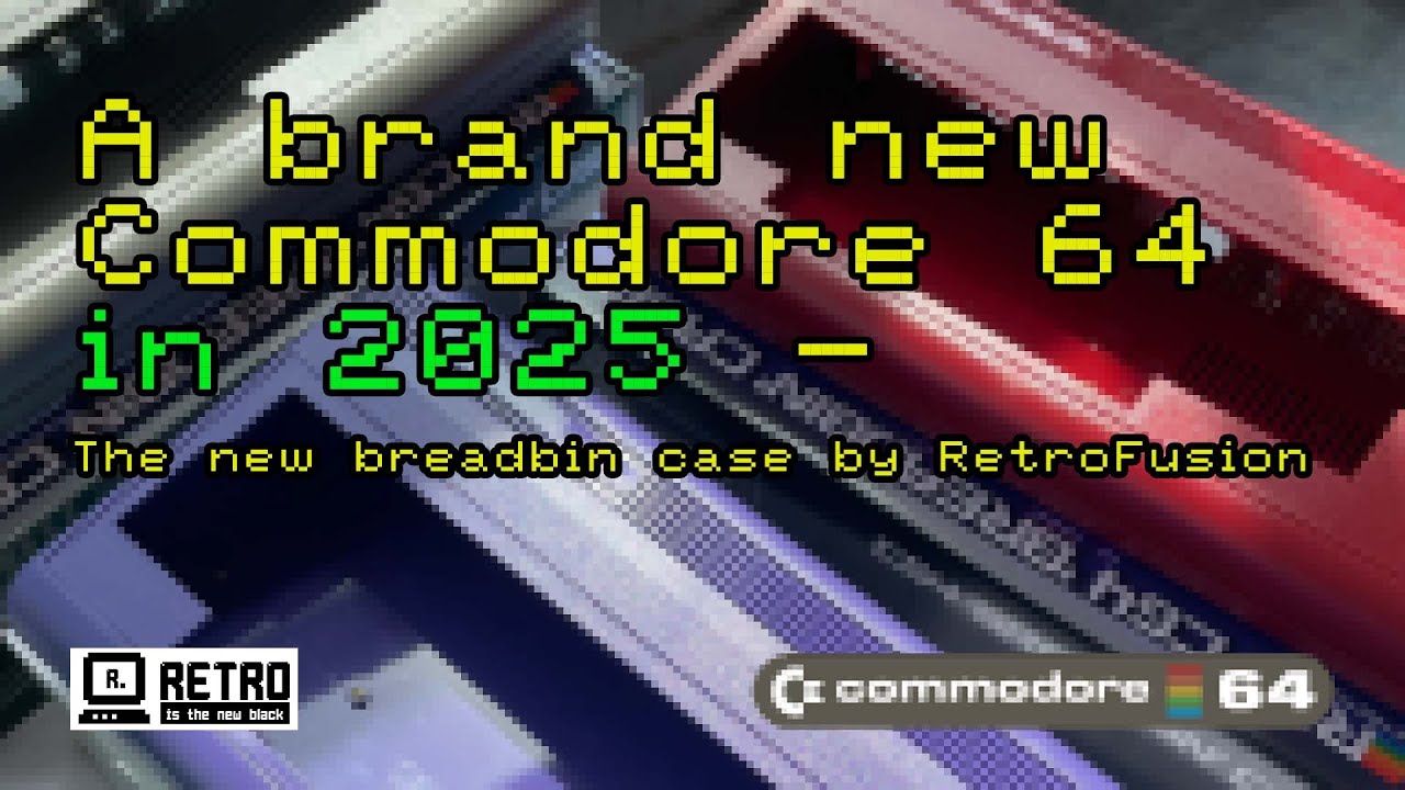 A brand new C64 in 2025 - New C64 breadbin case from RF #pcbway # ...