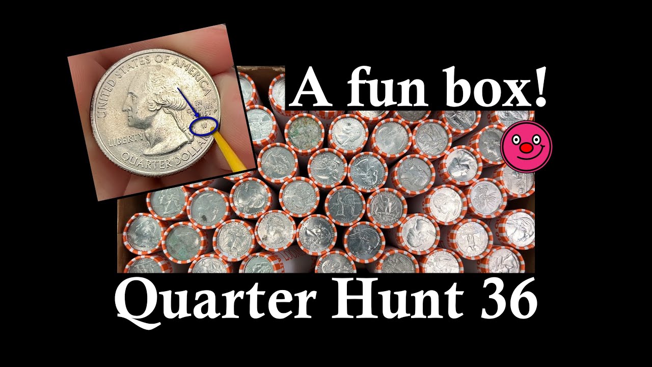 YAY! Fun box of Quarters! - Quarter Hunt 36 - YouTube