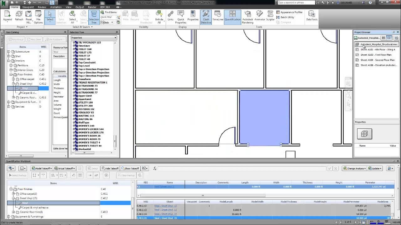 Autodesk Navisworks 2015: Integrated 2D and 3D Takeoff - YouTube