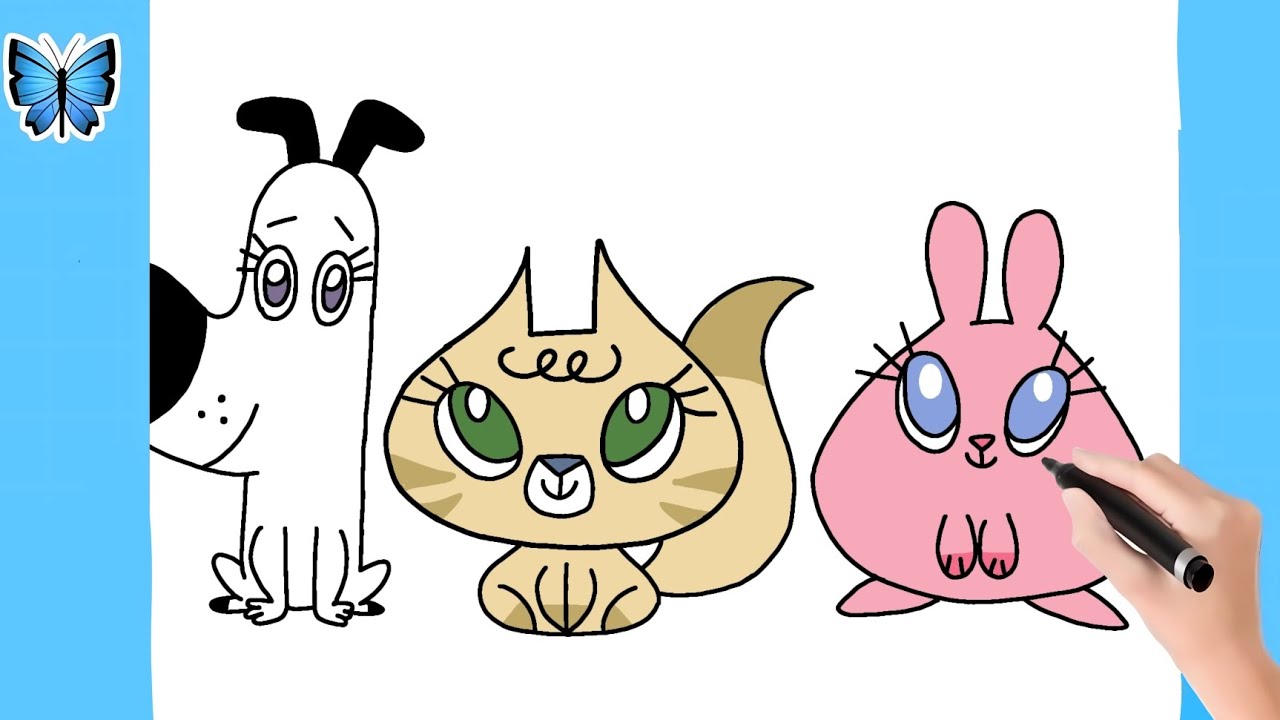 How to draw The Fluffy Bunch from Powerpuff Girls Step by Step ||how to ...