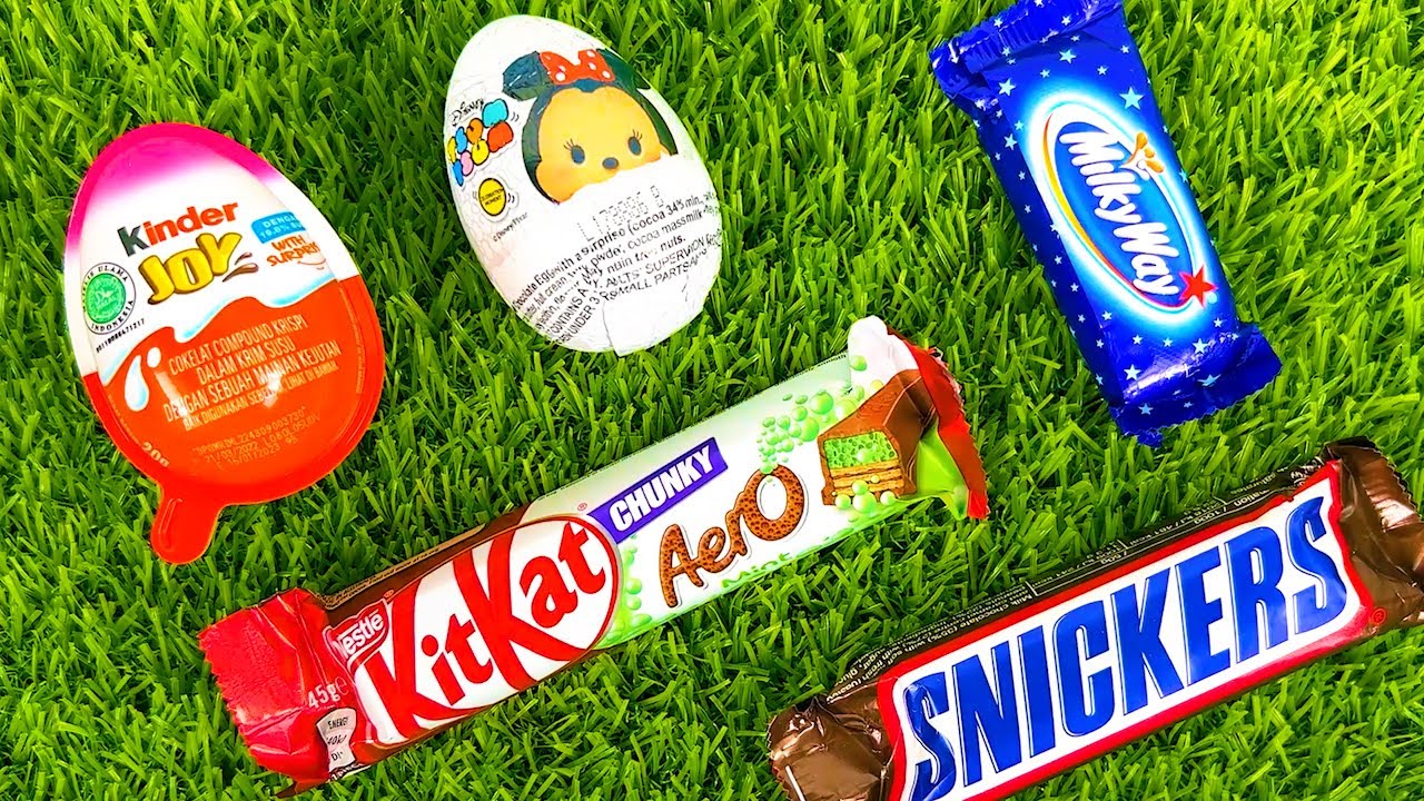 Some Lots of Candies in The Forest - Kitkat Aero Mint, Snickers, Milky ...