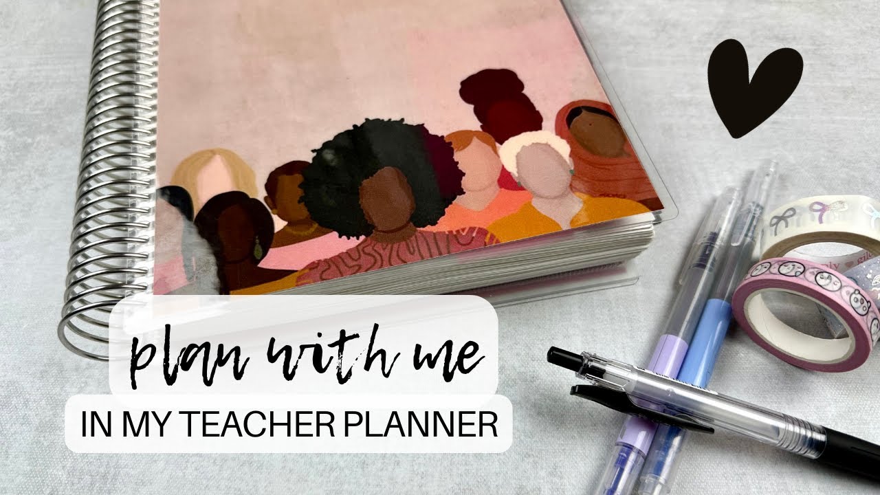 PLAN W/ ME in my teacher planner| 7x9 erin condren teacher lesson ...