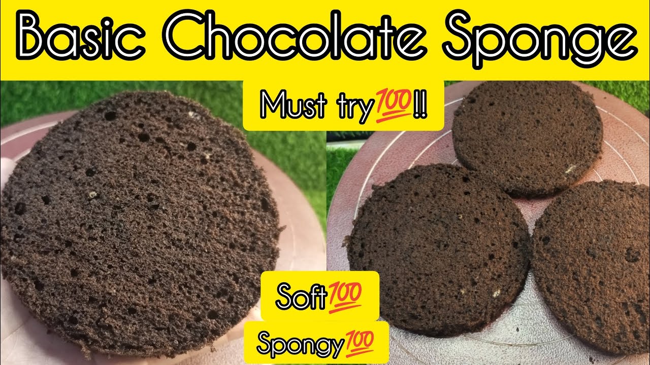 Basic Chocolate Sponge Recipe| Chocolate Cake Recipe| Baking Class for ...
