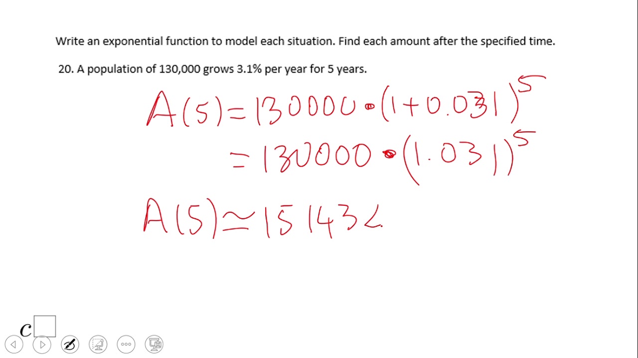 Modeling with Exponential Functions - YouTube