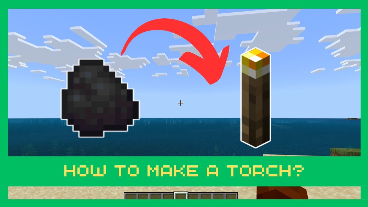 HOW TO MAKE A TORCH IN MINECRAFT | TUTORIAL MINECRAFT | MINECRAFT FOR BEGGINERS - YouTube