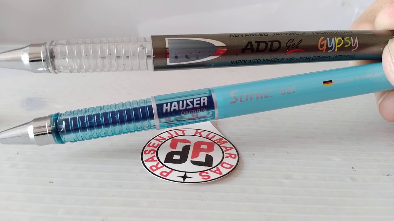 Hauser Sonic Gel pen vs Add Gel Gypsy comparison and review must watch ...