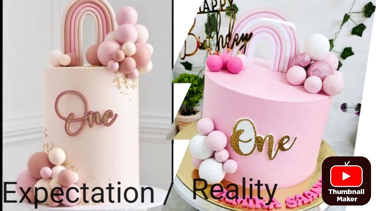 Tall cake/1st birthday cake/Happy birthday special theme cake/pichuz ...