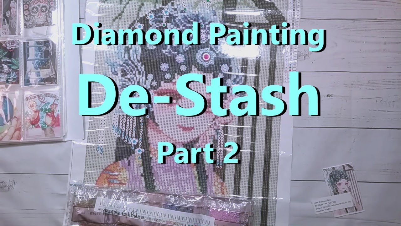 Diamond Painting De-Stash Part 2 - YouTube
