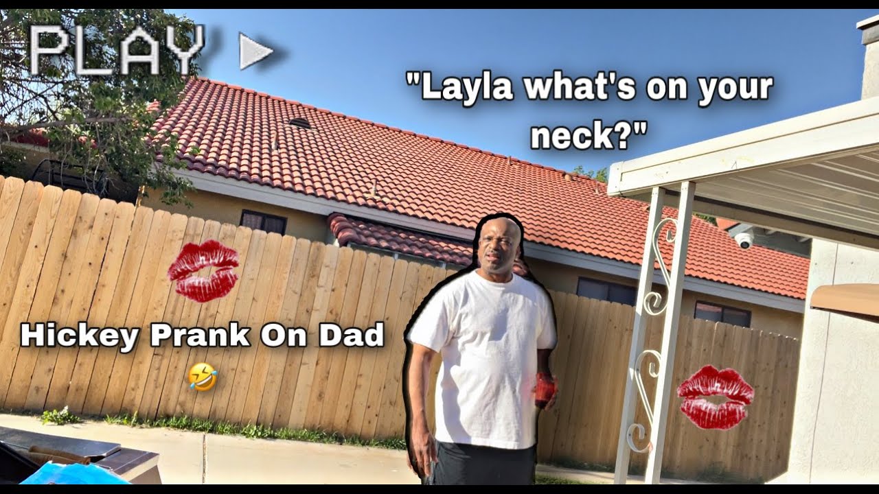 Hickey Prank On Dad Ughh Youtube