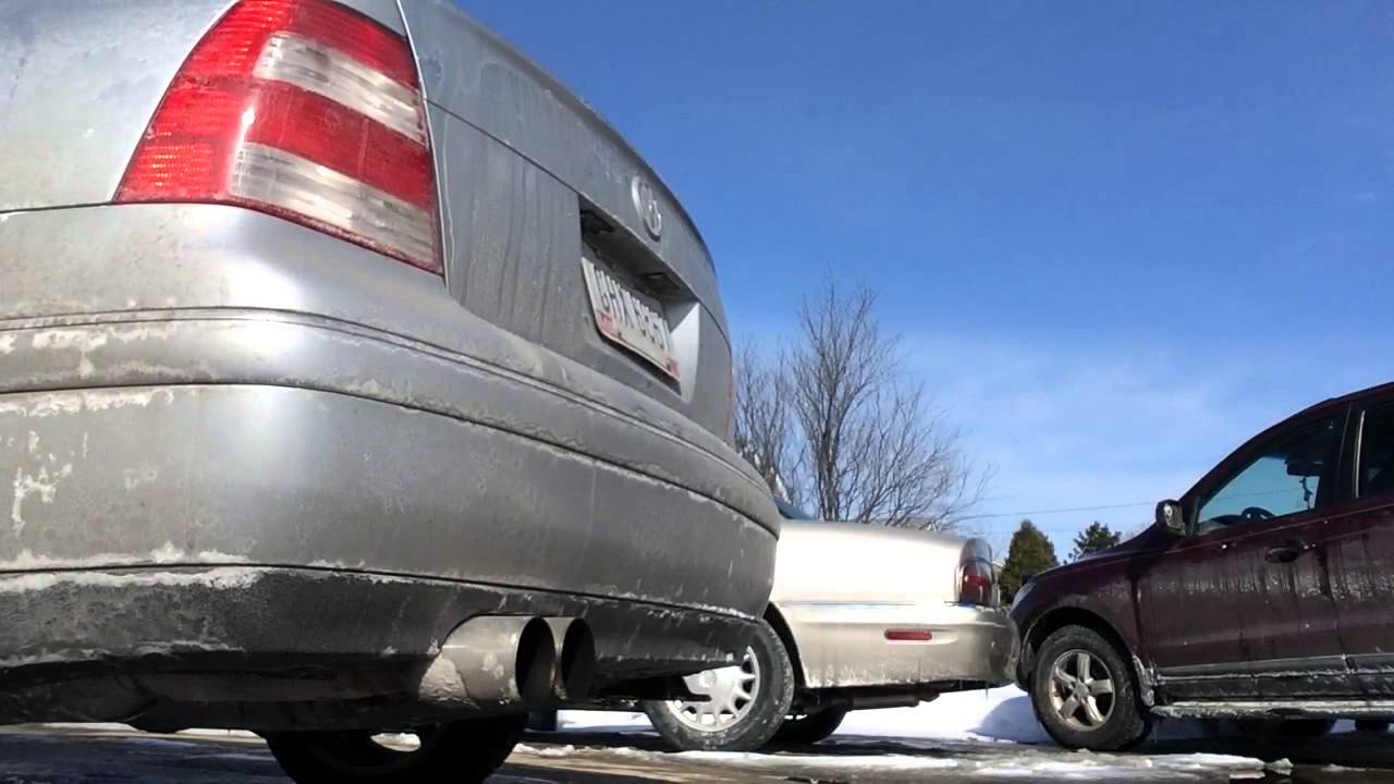 Mk4 Jetta 1.8T EBay exhaust ($130 total) - YouTube