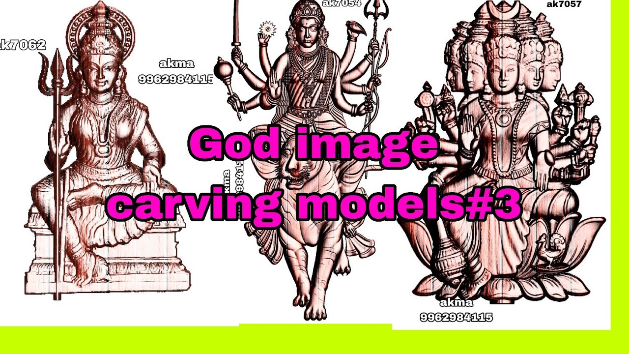 God image carving models#3 #hindu god carvings #divine carving design ...