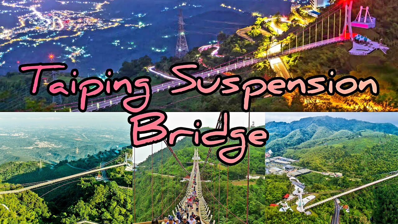 Tour de Taiwan at Taiping Suspension Bridge - YouTube