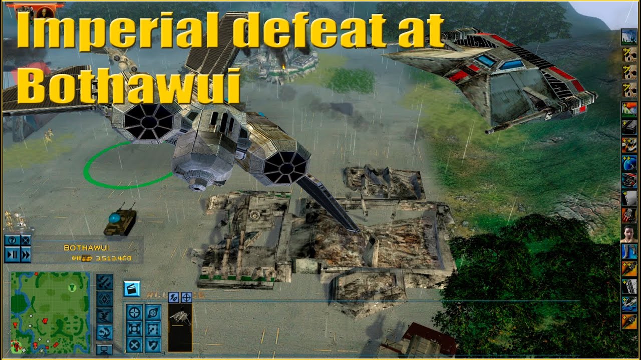 Big Imperial defeat at Bothawui- Star Wars Empire at War - YouTube