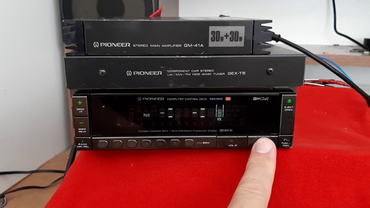 Pioneer KEX-500. GEX-T5. GM-41A - YouTube
