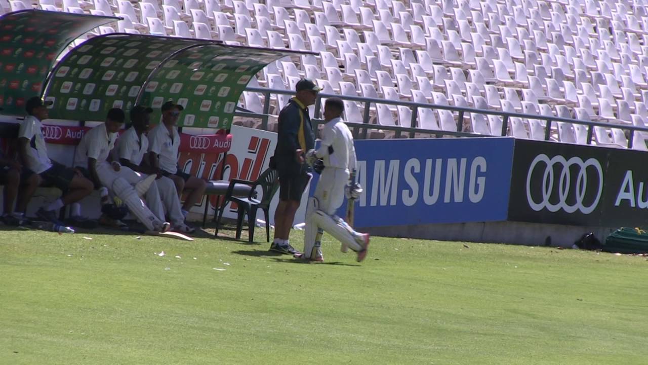 Justin gilliland batting with Burin Hendricks at PPC Newlands cricket ...