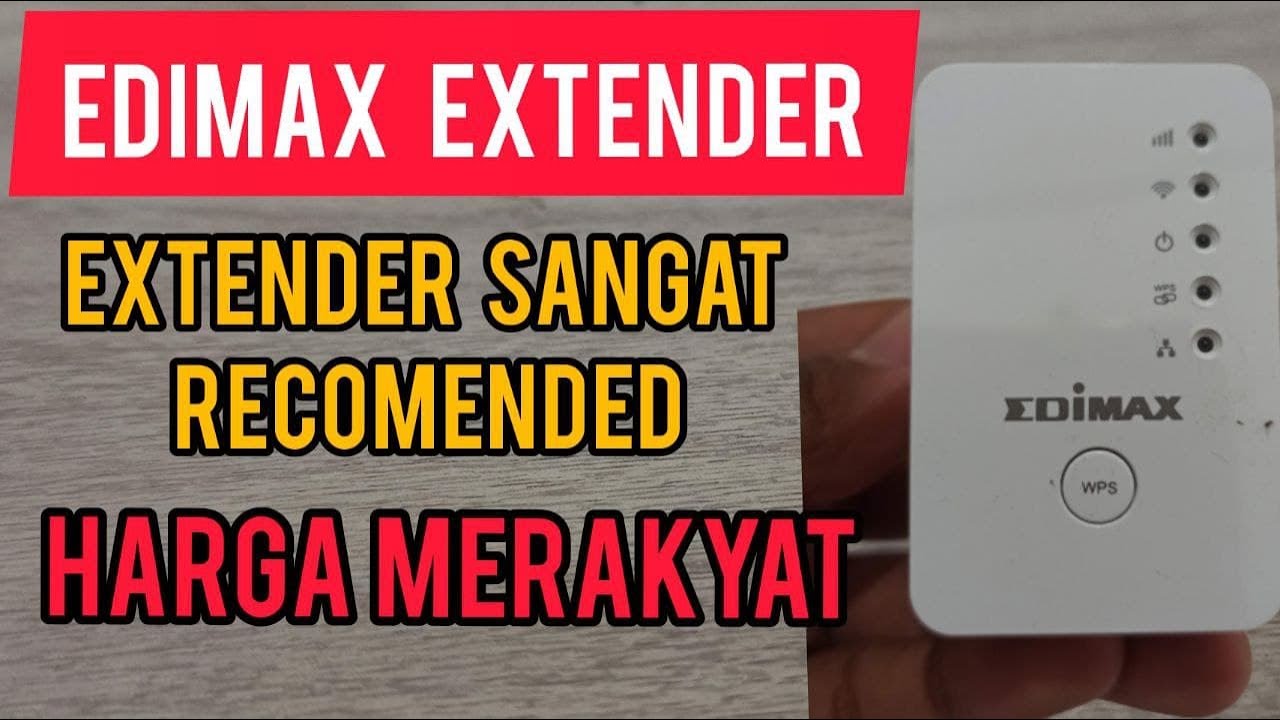 CARA SETTING WIFI EXTENDER Edimax IndiHome TERBARU 2021 - YouTube