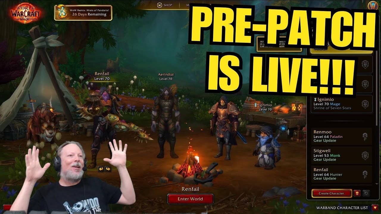 Pre-Patch is LIVE for The War Within! - YouTube