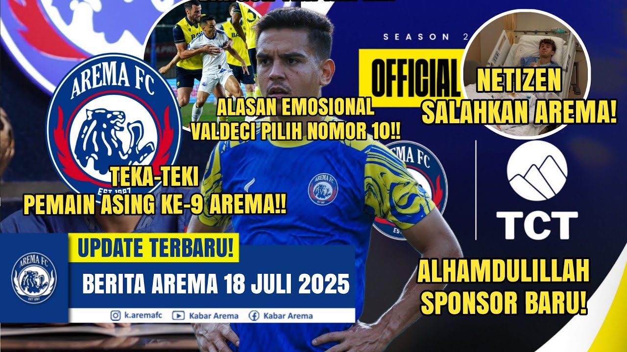 NETIZEN SALAHKAN AREMA!! Alhamdulillah Arema Dapat Sponsor Baru! Teka-Teki Pemain Asing ke-9 ...