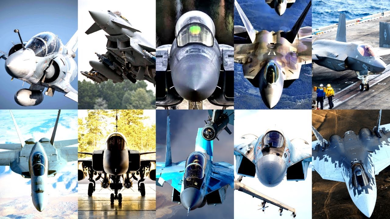 Top 10 Lethal Fighter Jets in the World | Latest & Most Modern Jets | # ...