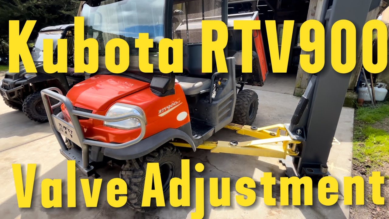 Kubota RTV900 Valve Adjustment - YouTube