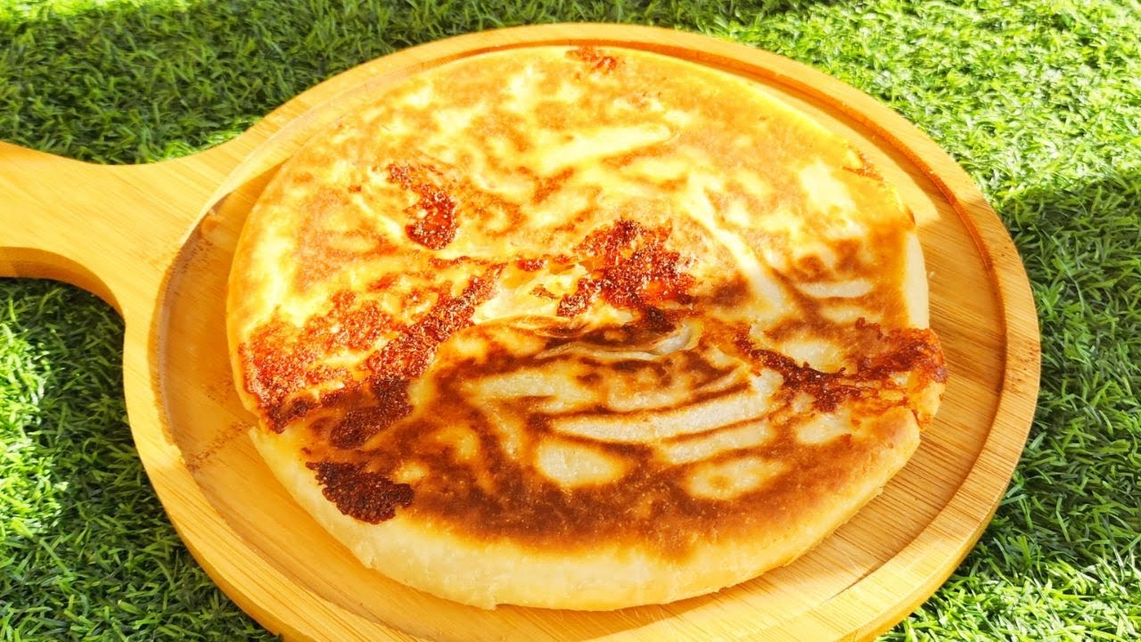 Mix water and flour! Super simple and delicious pan bread, without oven ...