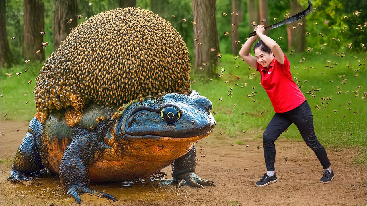 Harvesting 1000 year old Giant Frog & Go to Market Sell | frog with ...