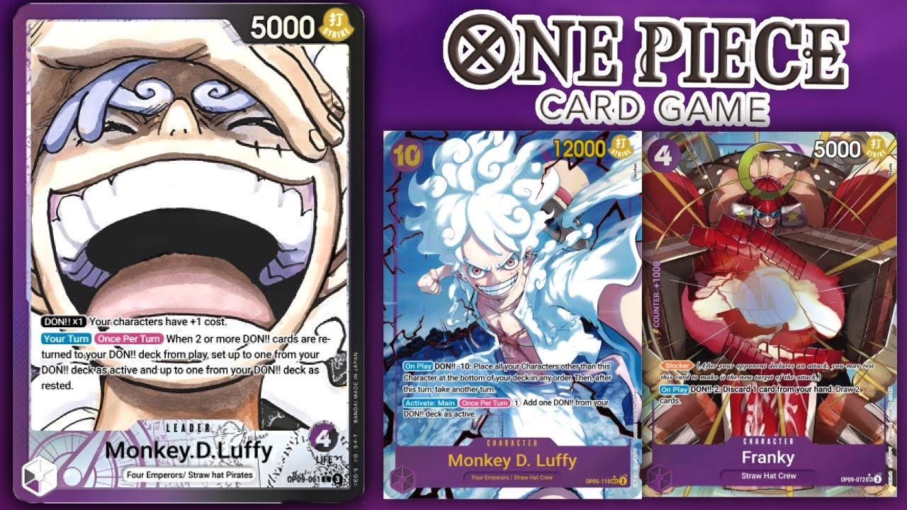 I'm Bad at BP Luffy... (OP09 Deck Profile Black/Purple Luffy) - YouTube