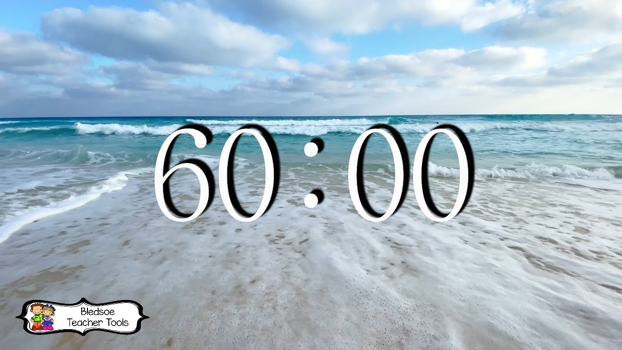 Beach Timer with Ocean Sounds - 60 Minutes - YouTube
