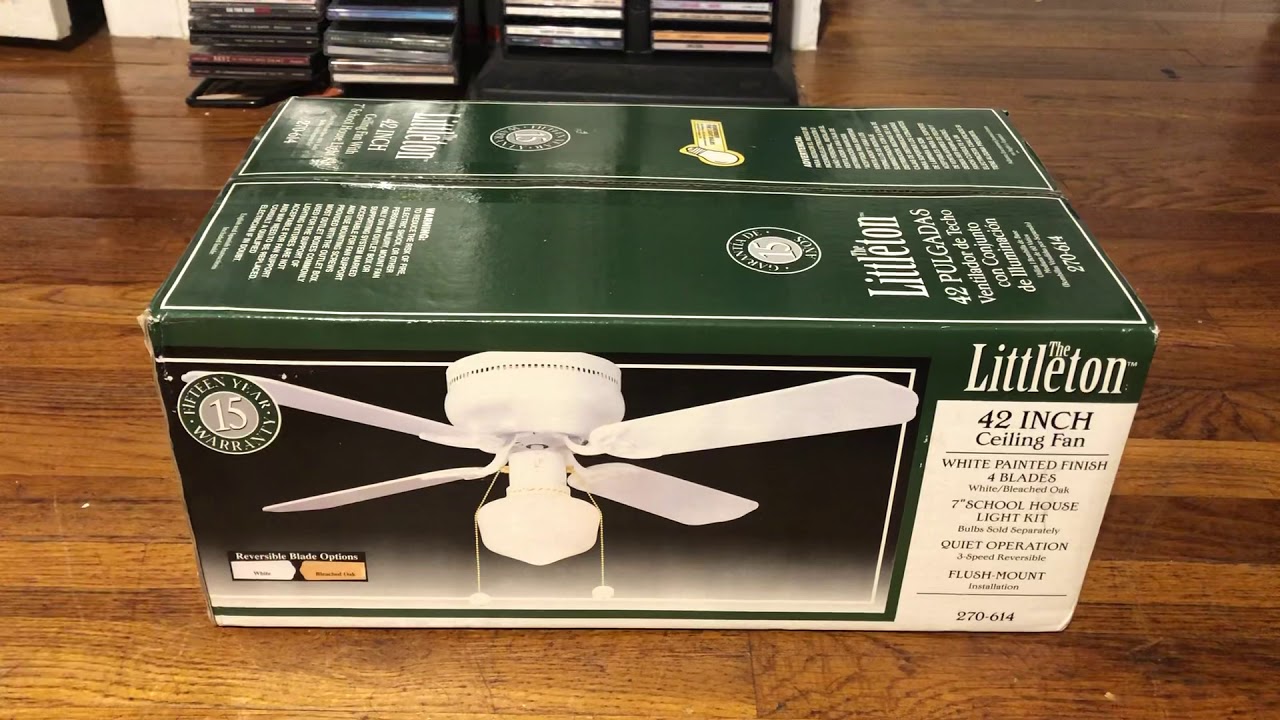 NEW FAN: Hampton Bay Littleton Ceiling Fan 42” (NIB)(Air Cool 2000 ...