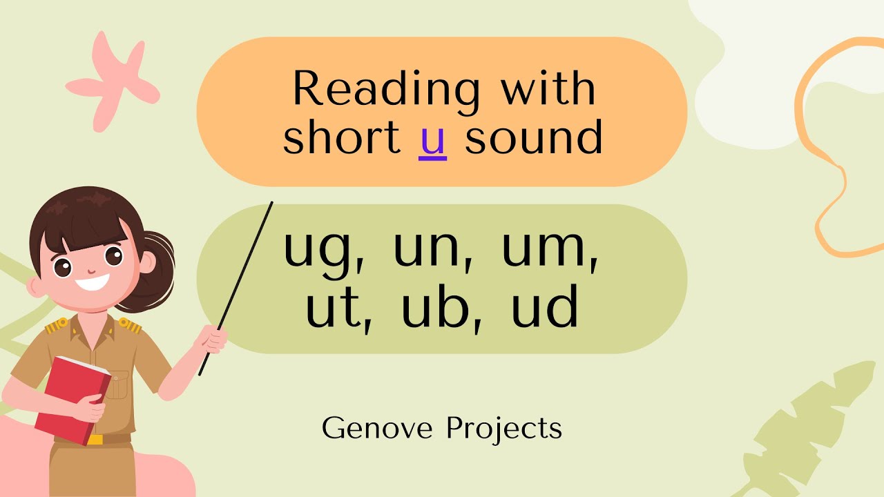 Reading Words with Short U sound I Reading Guide for Beginners I ...