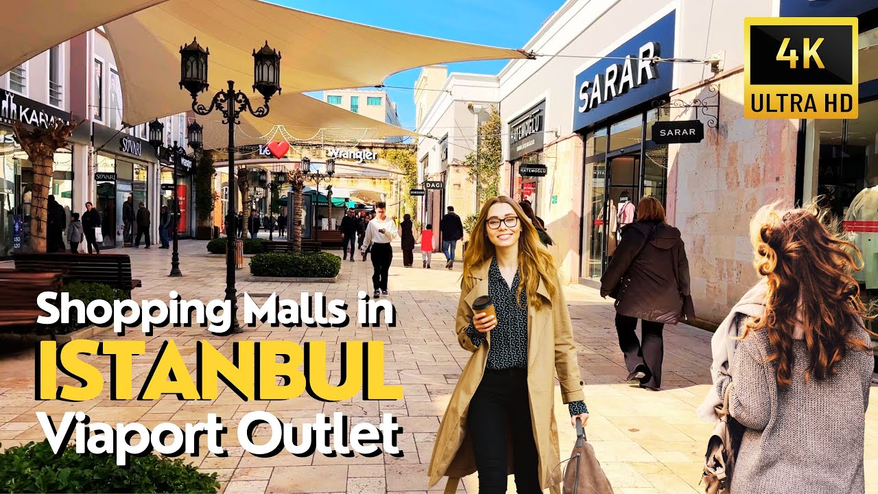 Istanbul 4K Walking Tour | Viaport Outlet Shopping Mall City Walk March ...