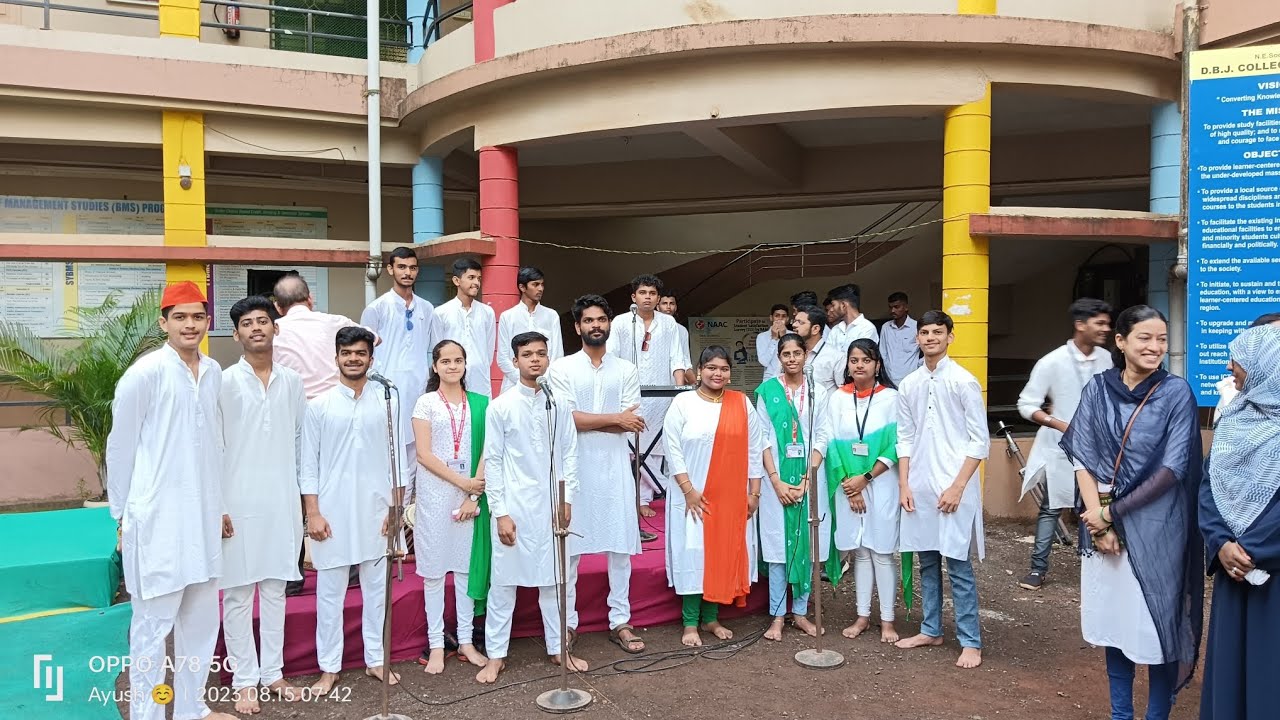 independence day celebration 🧡🤍💚||In dbj college. - YouTube