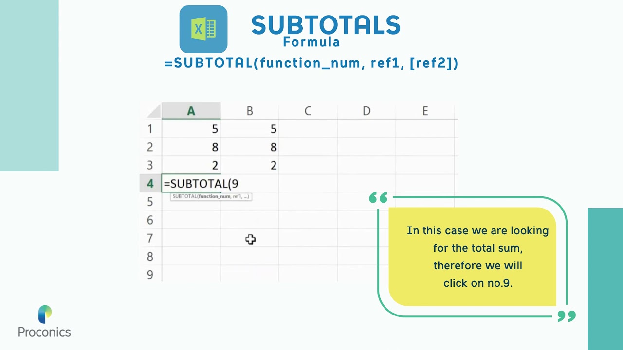 Excel Subtotals YouTube Excel Subtotals YouTube