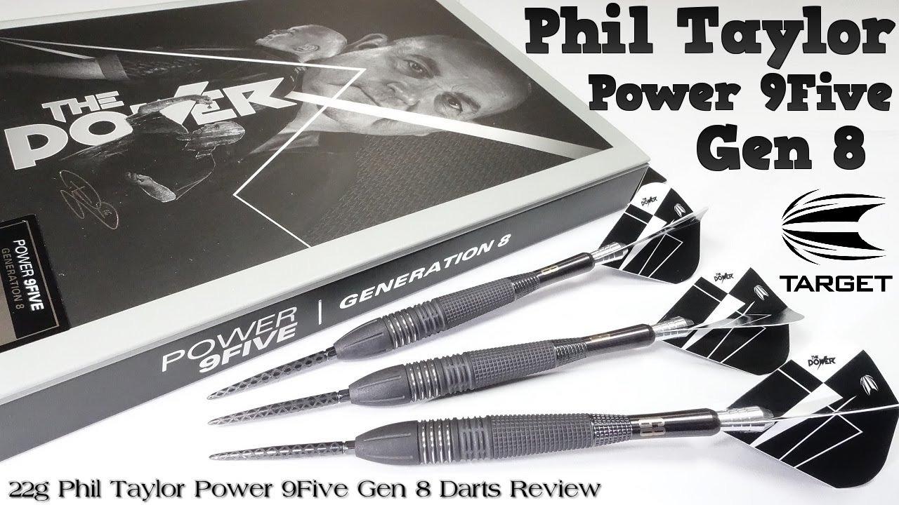 Target PHIL TAYLOR Power 9Five Generation 8 Darts Review - YouTube