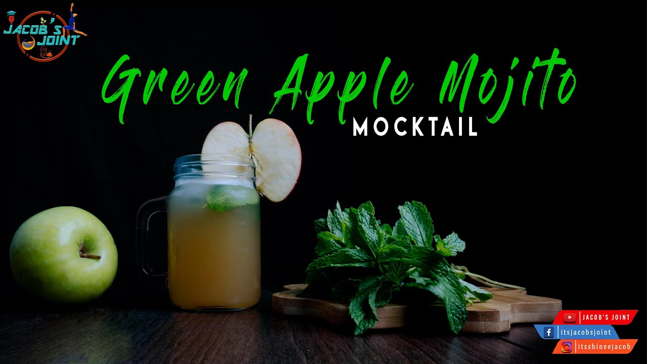 Mocktail / Green Apple Mojito / Green Apple Mojito Recipe / Non ...