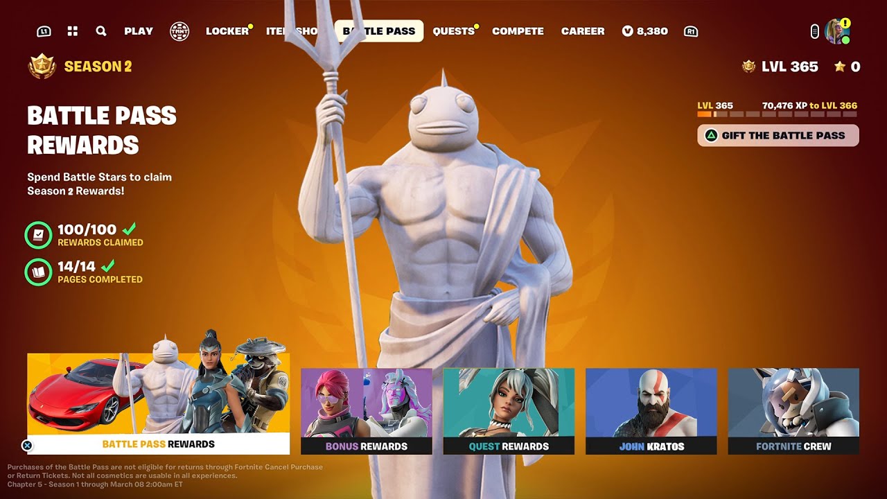 Fortnite Chapter 5 Season 2 Battle Pass - YouTube