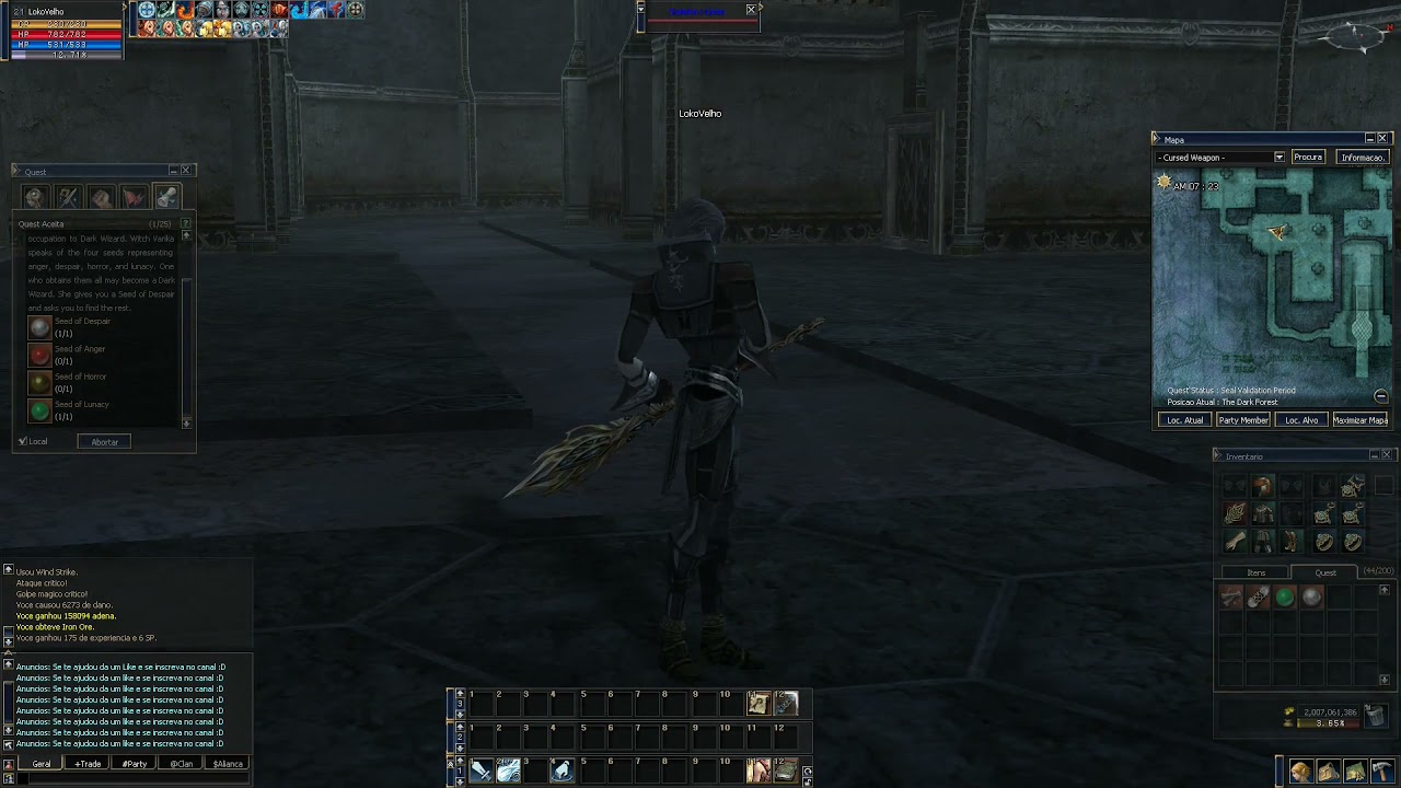 Primeira Job - Dark Wizard - Lineage2 - PT Br - YouTube