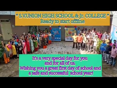 #WELCOME #S. V. Union High School and Junior College Pune #Reopening ...