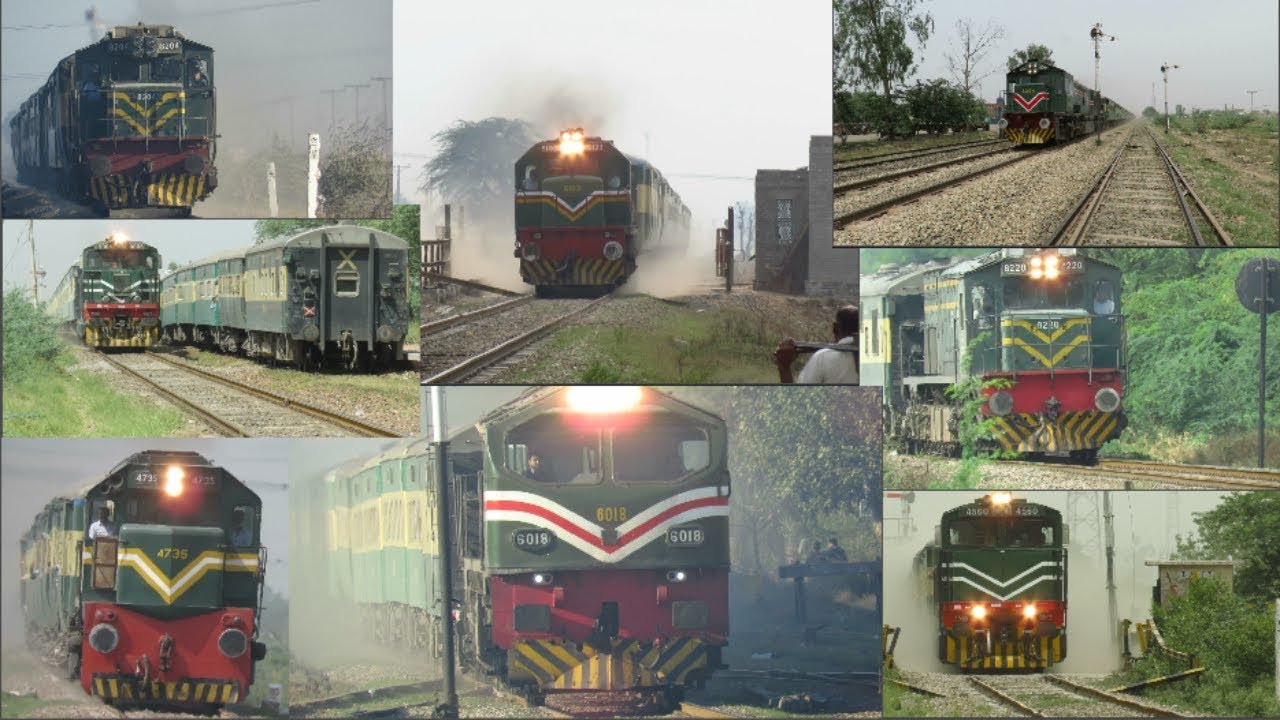 5 Through Passing Trains From Railway Station In 2 Min - YouTube