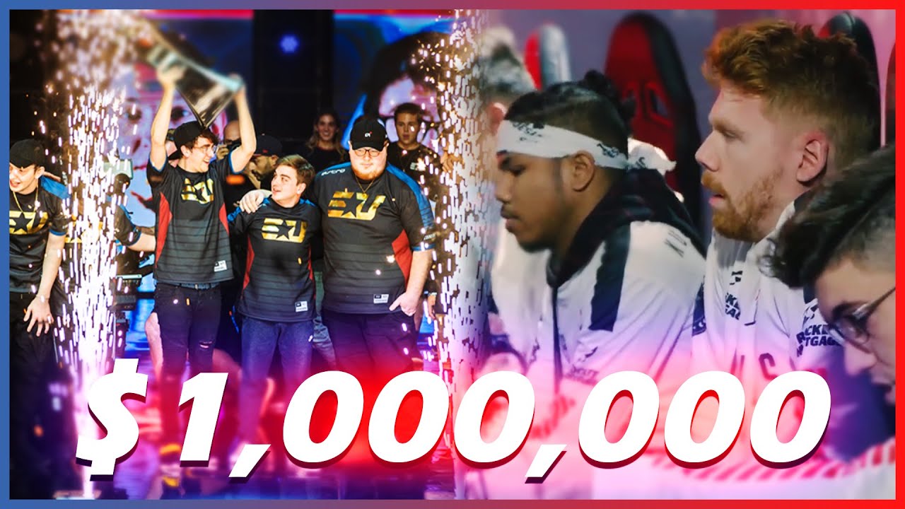 Losing The $1,000,000 Game of Call of Duty (Reacting to 100T vs EU ...