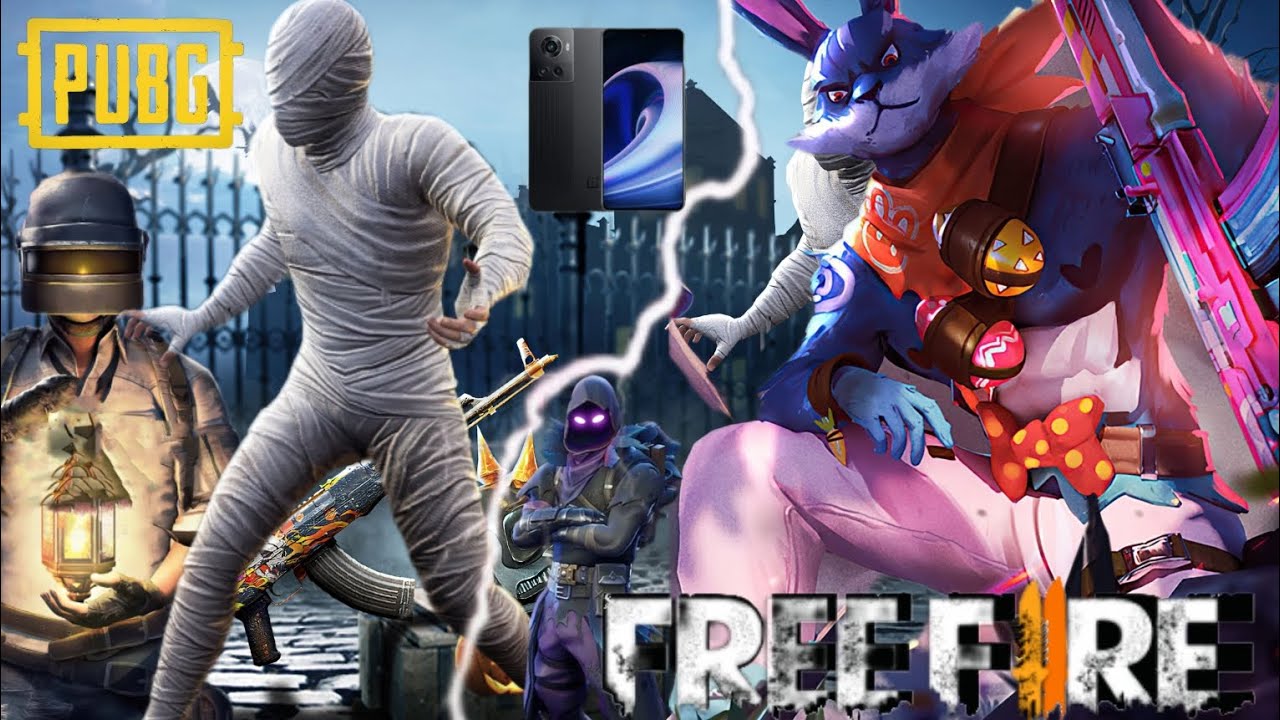 PUBG mobile aur free fire mix gameplay 2023 ||free fire ultra HD ...