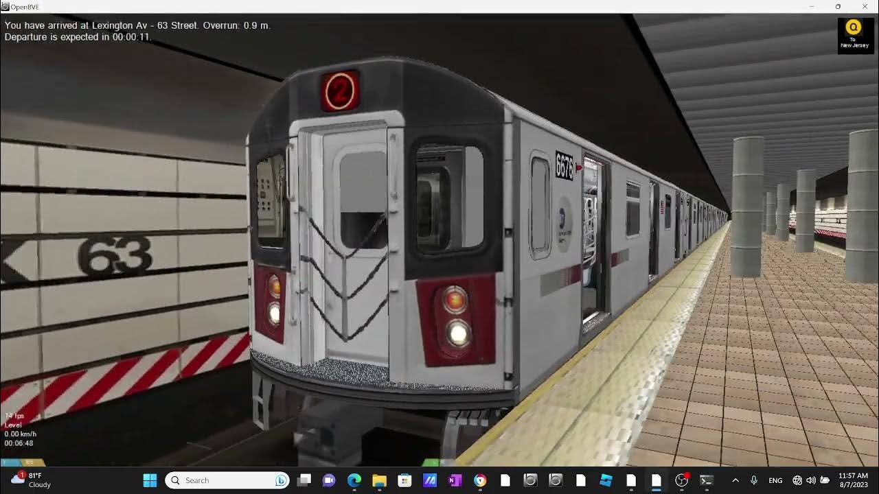 Openbve Gameplay Simulator NYCT IRT on the BMT R142 2 train to Coney Island Via the Q line - YouTube
