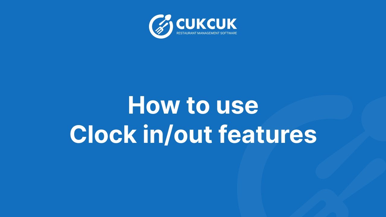 How to use clock in /out features - YouTube