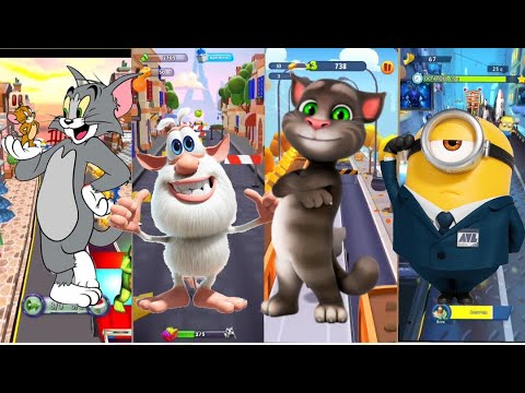 Tom and Jerry vs Booba vs Talking Tom vs Minion Rush. #games #gaming # ...