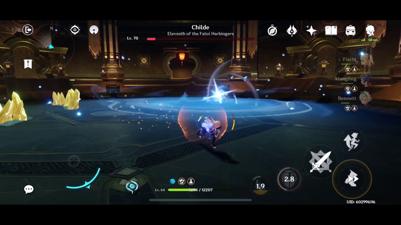 Attempting the childe boss fight for the first time in weeks after ...