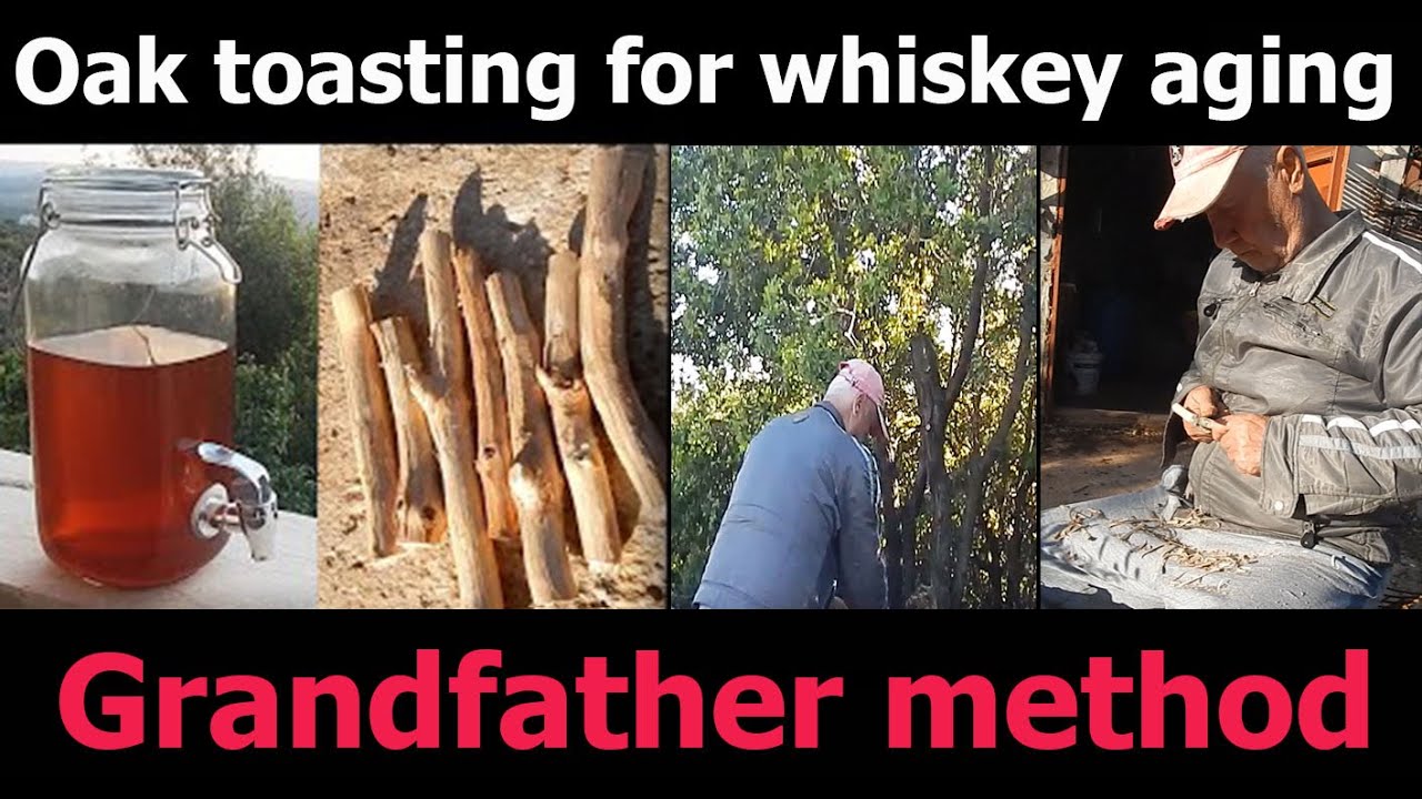 Toasting oak for whiskey and moonshine ageing | كيفية تحضير خشب ...
