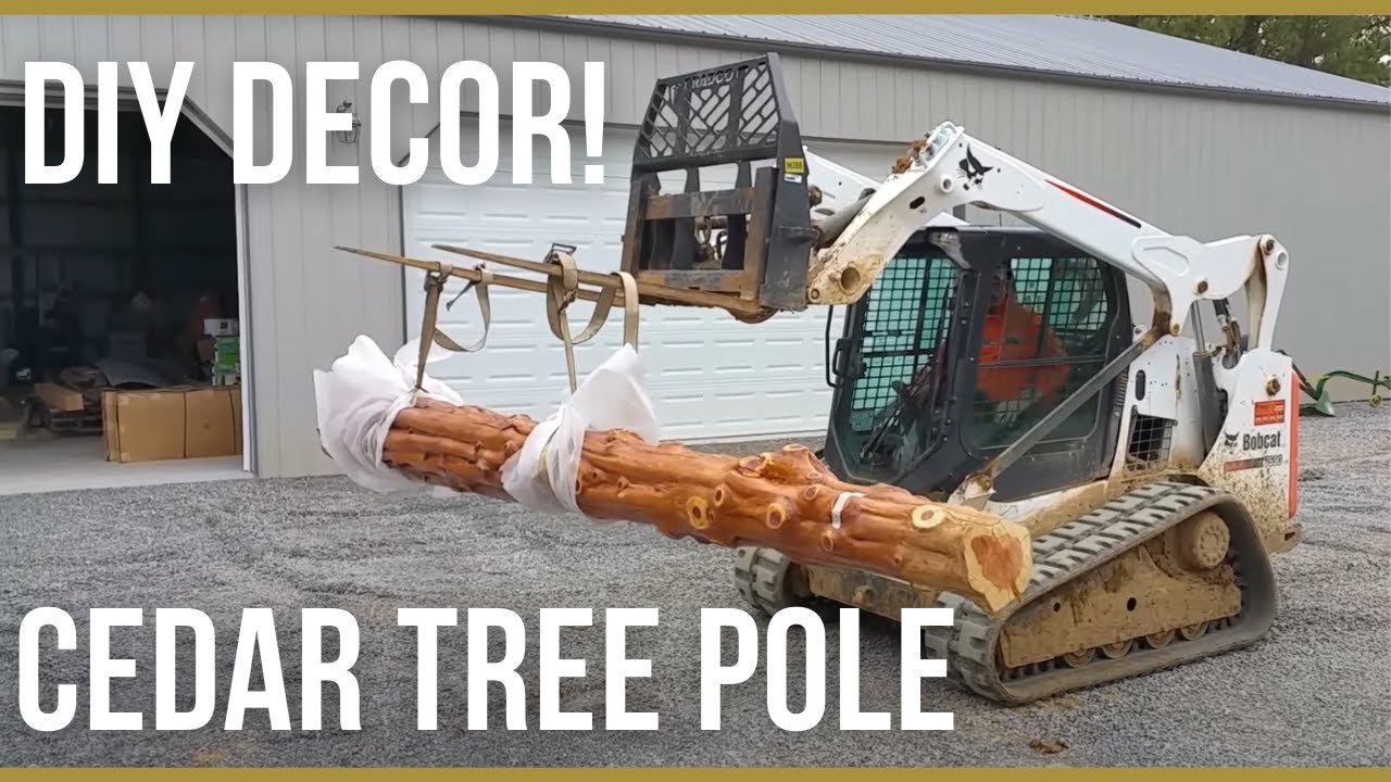 Homemade Cedar Tree Pole - DIY Décor - YouTube