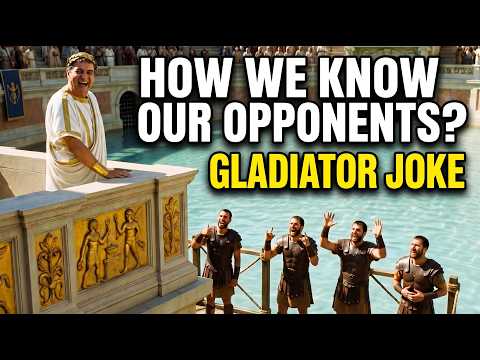 The Emperor's Deadly Twist 🐊 Gladiator JOKE 🛡️⚔️🏛️ #gladiator #ancientrome #darkhumor