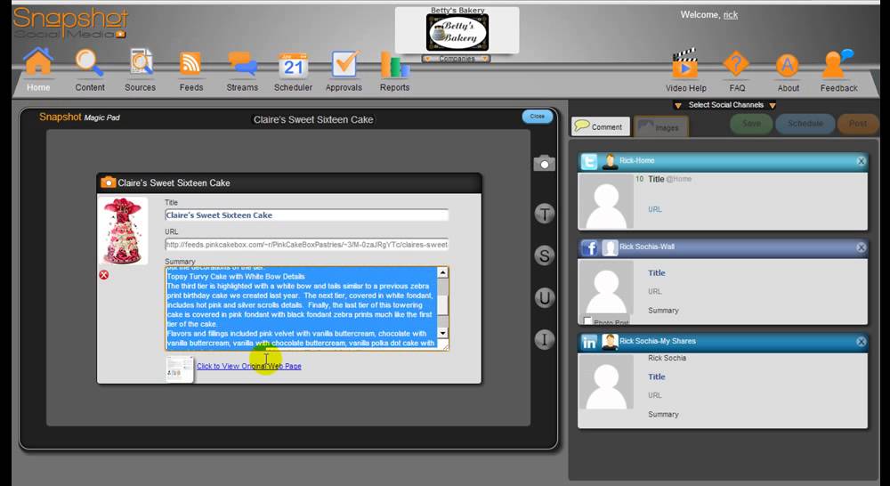 Curating & Posting Content from the Snapshot Library - YouTube